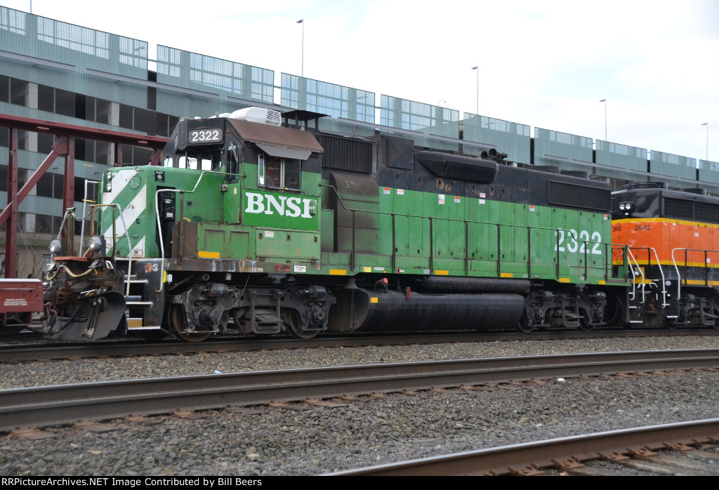 BNSF 2322 working near the Balmer Yard